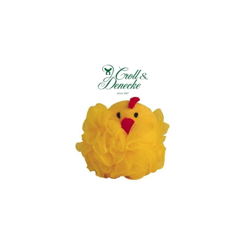 Éponge Fleur en tulle, Poussin jaune - Croll & Denecke