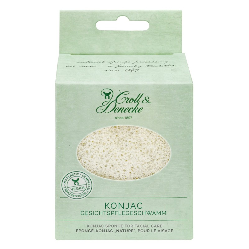 Éponge végétale Konjac visage ou corps - Peau normale. Croll & Denecke